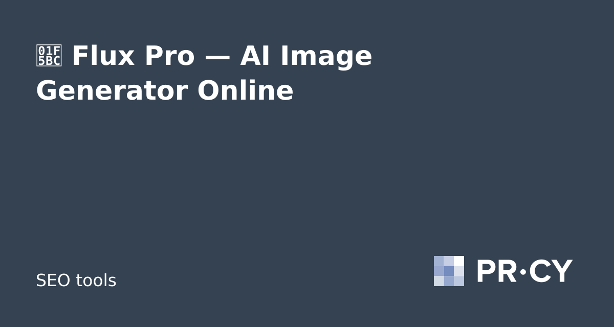 🖼️ Flux Pro — AI Image Generator Online